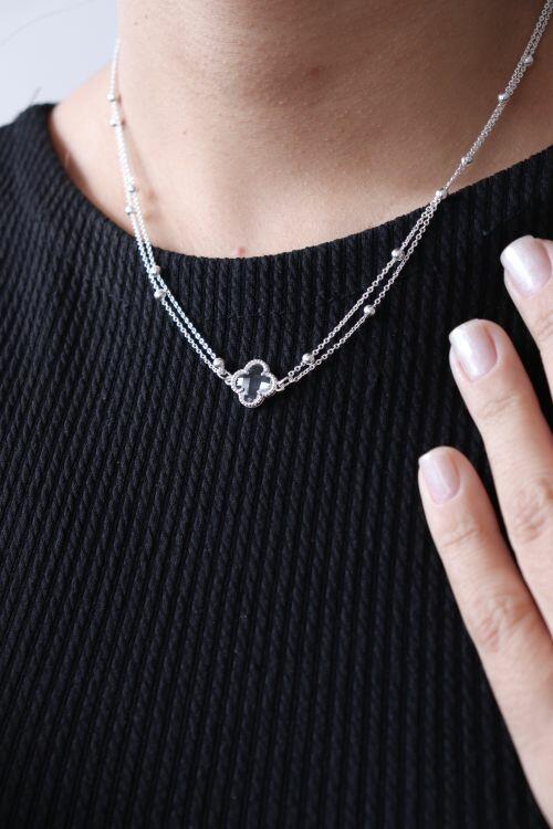 Comprar Choker Duplo Cristal - a partir de R$17,36