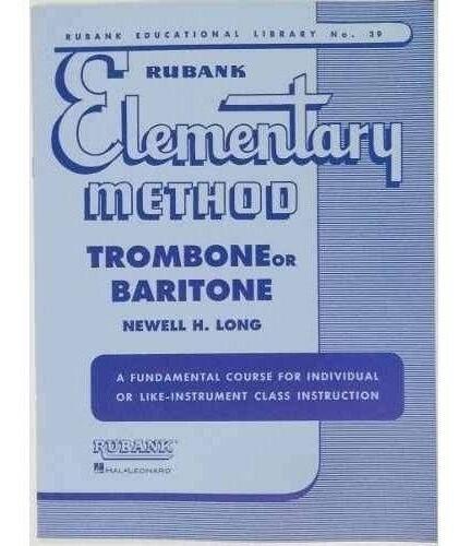 Comprar Metodo Rubank Elementary Method Para Trombone Baritono +nfe