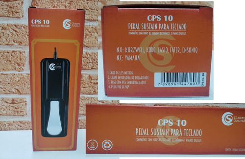 Comprar Pedal Sustain Para Teclado / Piano Cps 10 Pedaleira Preto - a ...