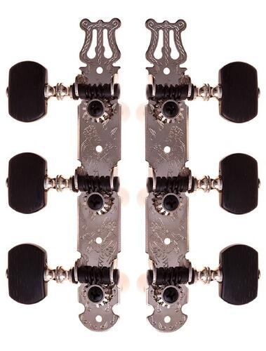 Comprar Tarraxa Para Violão Nylon Pino Grosso Cromada Botão Escuro