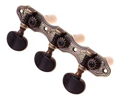 Comprar Tarraxa Para Violão Nylon Pino Grosso Ouro Velho Botão Escuro