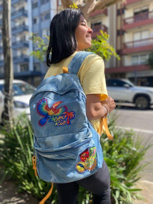 Comprar Mochila Xodo Patch Rio Azul ETC Farm - a partir de R$386,10 - Ouseup Moda Feminina