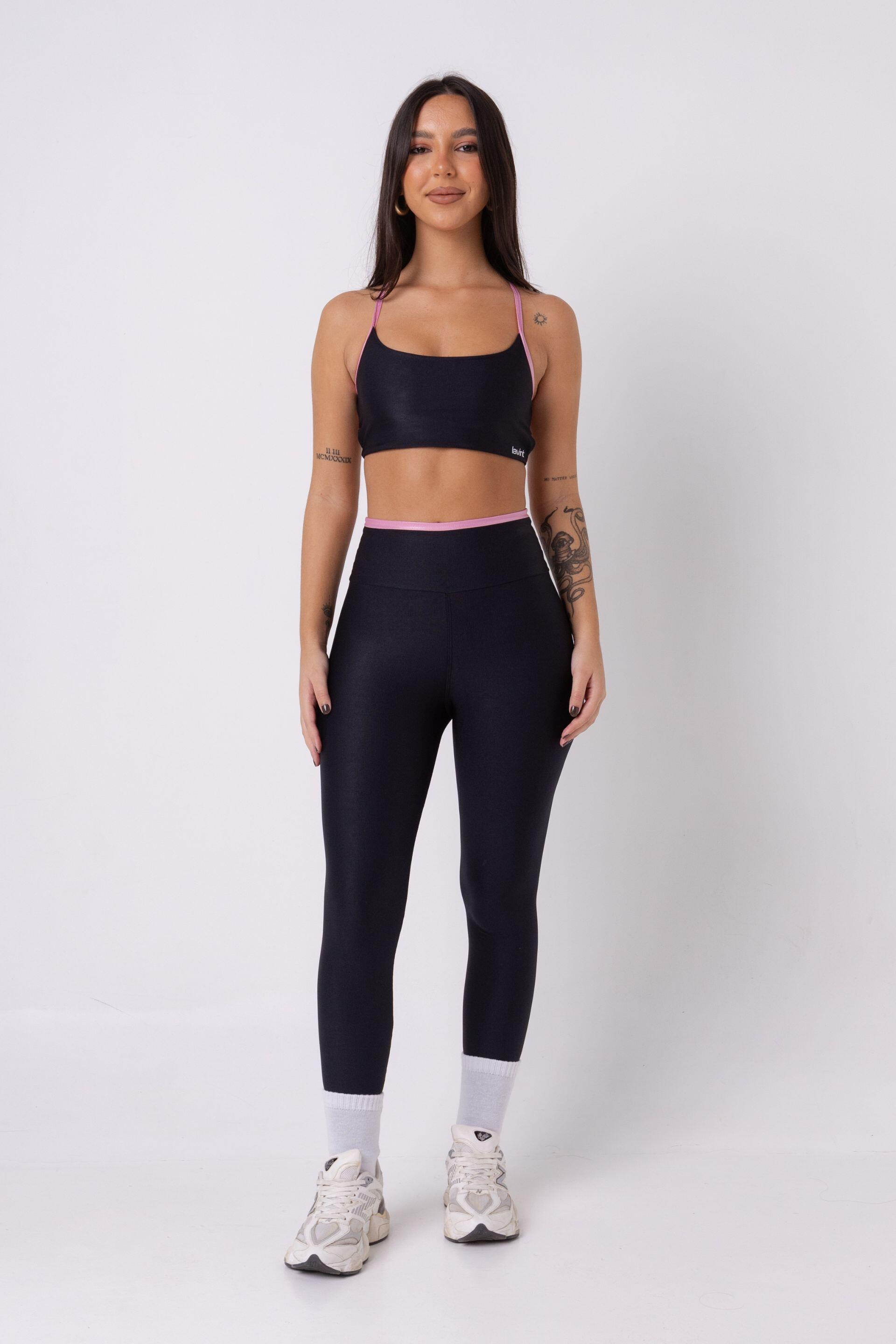 Comprar Top Joy Preto+Baby Pink - R$99,90