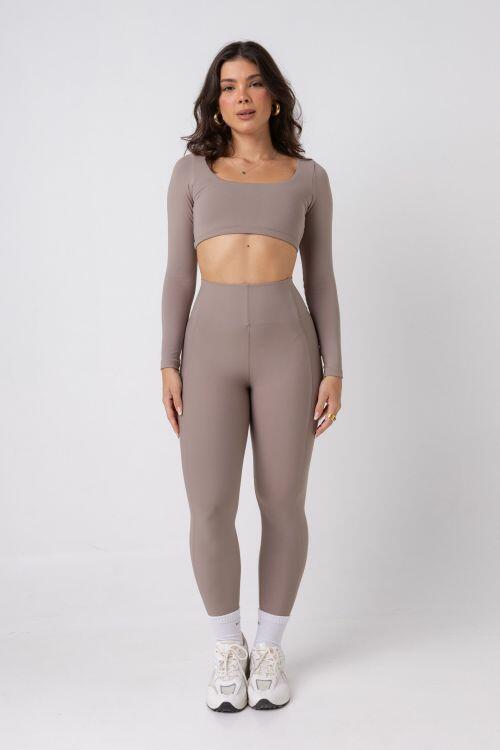 Comprar Legging Cós Infinito Taupe - R$179,90 - Lavint