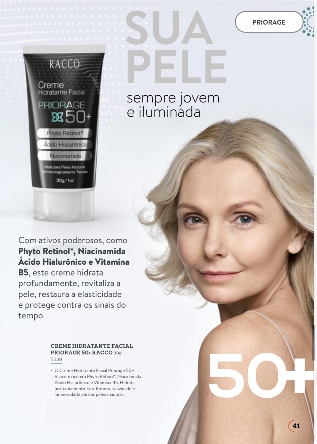 Comprar Creme Hidratante Facial Priorage 50+ Racco 30g (5539) - a ...