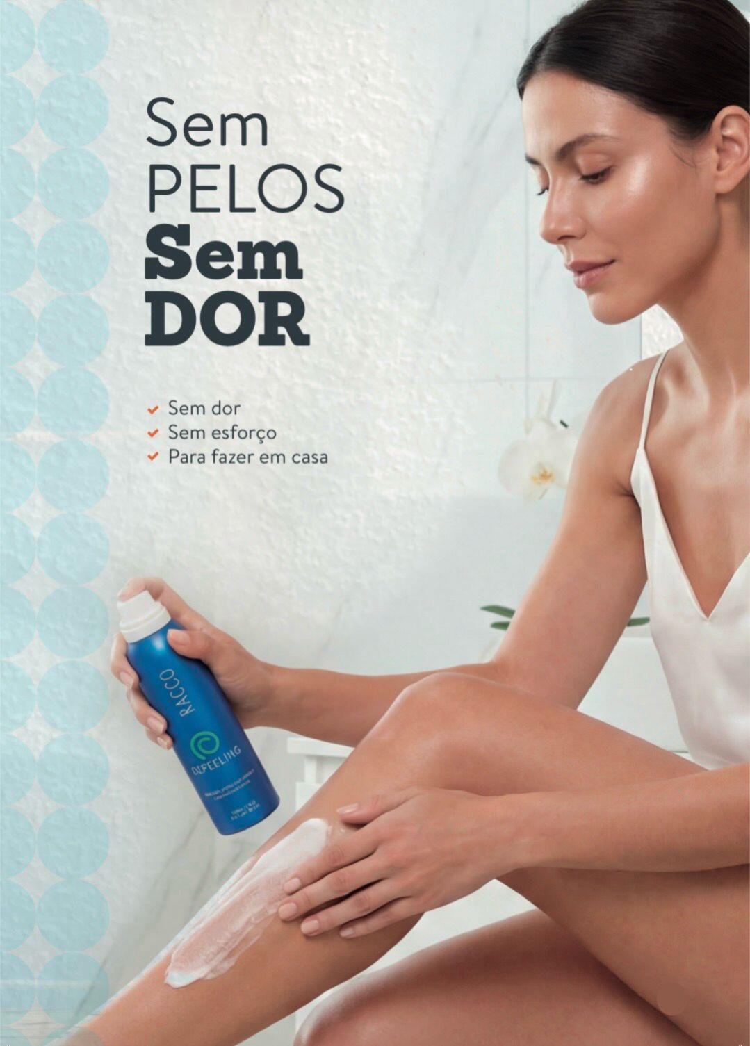 Comprar Mousse Spray Depilatório Depeeling 150ml/120g Racco (1610) - a ...