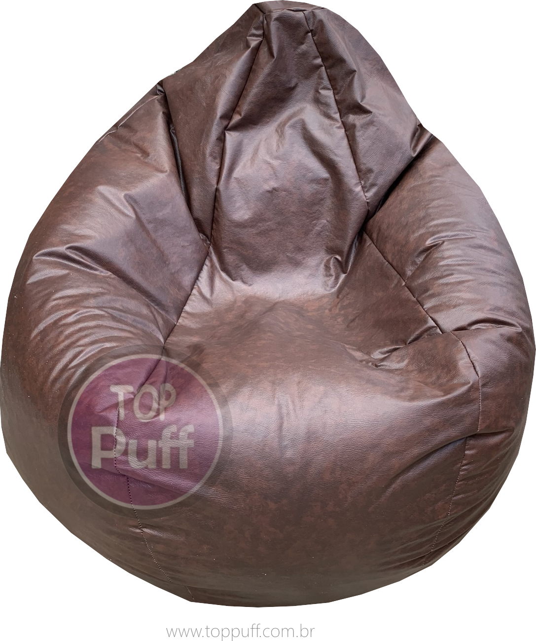 Puff Pêra em corino: Conforto e estilo para sua decoração.