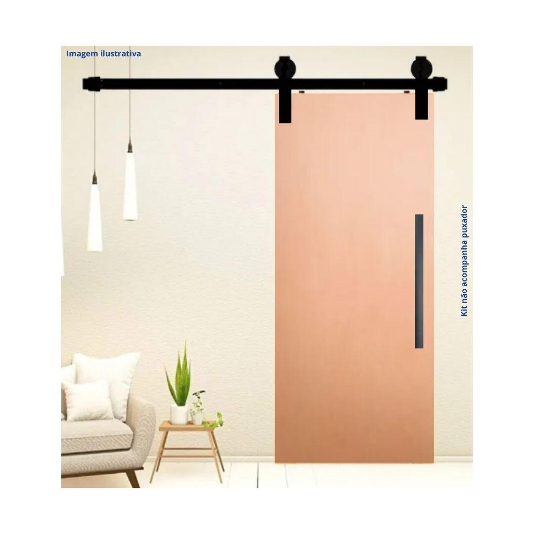 Comprar Kit de Correr Roldana Aparente Preto - Porta Lisa - de R$589,50 a R$648,00 - Lider ...