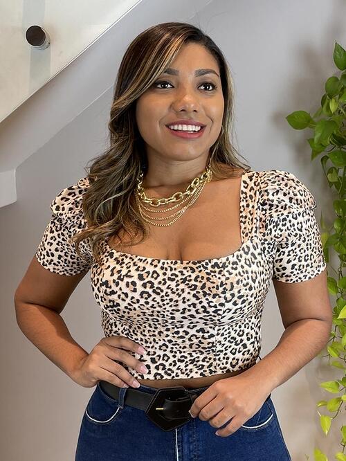 Comprar Cropped Princess Oncinha
