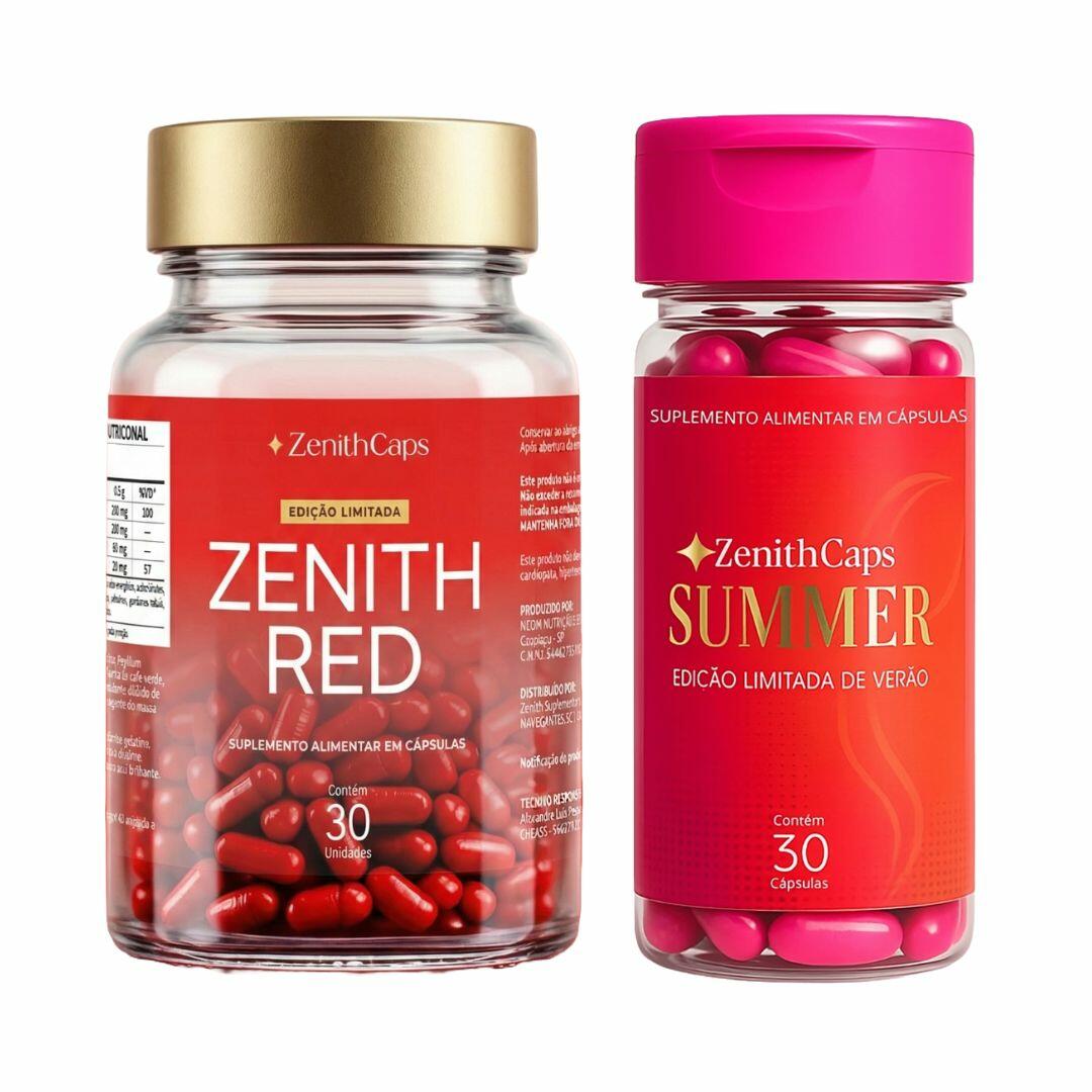 Kit Zenith Red + Zenith Summer Detox | Zenith Suplementos