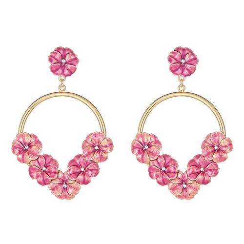 Comprar Brinco Argola Flower Rosa Ouro - a partir de R$491,97 ...