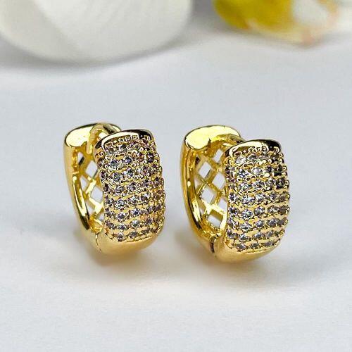 Comprar Argola Zircônia 6mm Semijoia Ouro 18K - a partir de R$51,30 - Originatto Semijoias