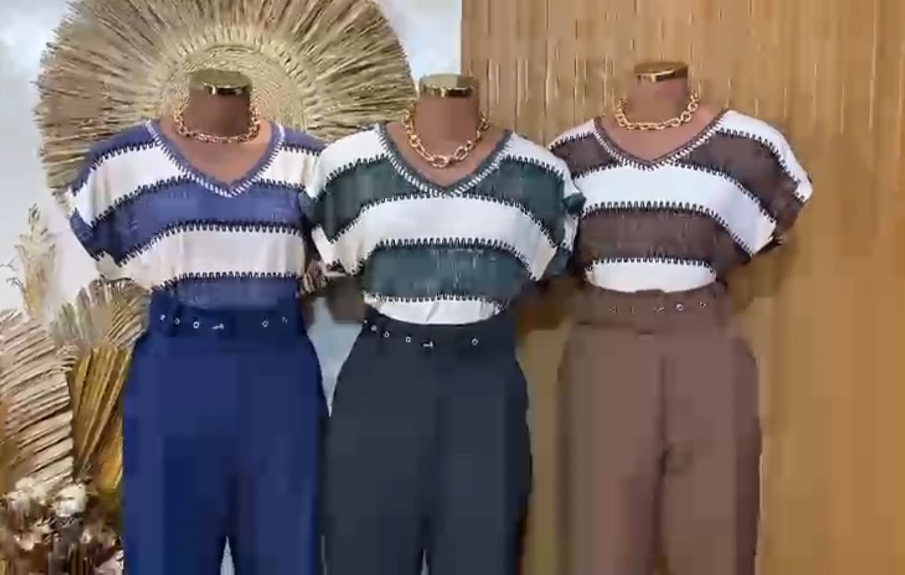 Comprar Blusa Manga Curta Barra Dobrada Estampada em Viscolycra Lidia ...