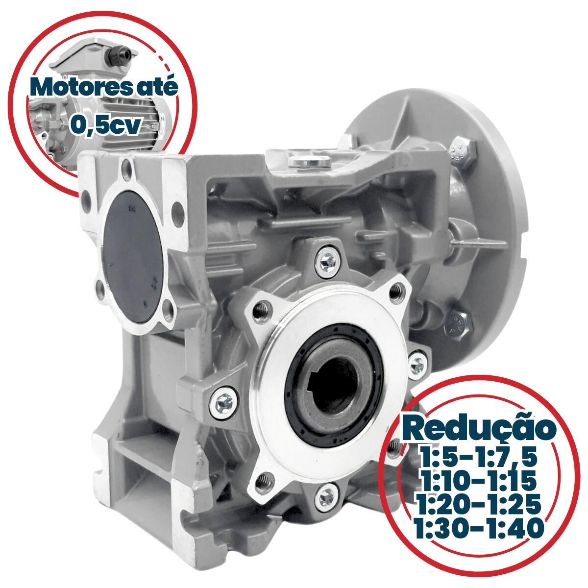 Comprar Redutor De Velocidade 40 Para Motor 0,5cv Eixo 18mm Vazado - R ...
