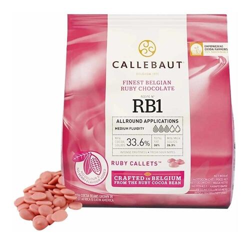 Comprar Chocolate Ruby Belga Callets 400g em gotas Callebaut - Gerô Festas