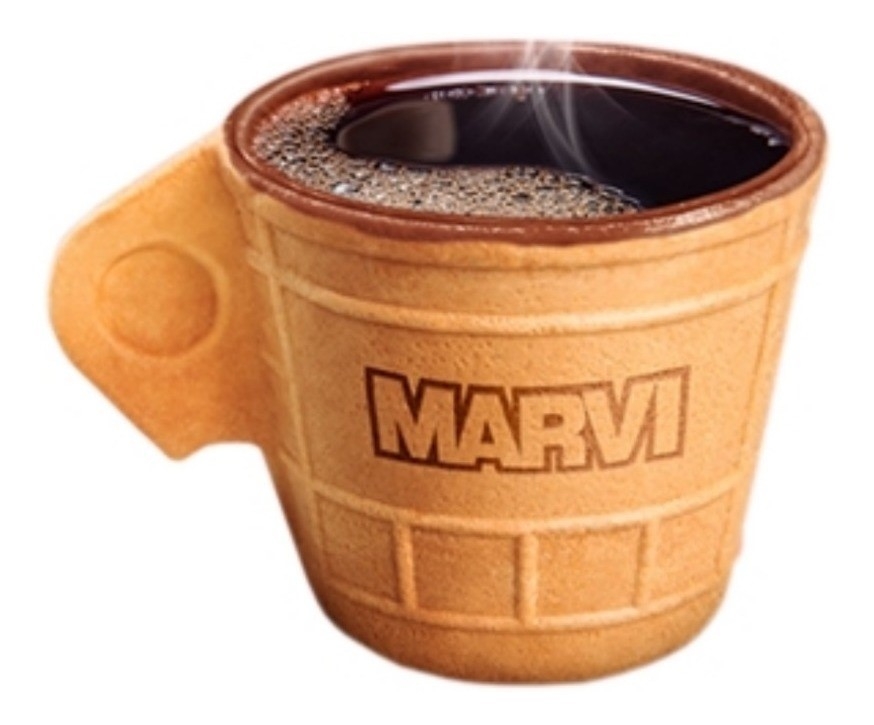 Comprar Xícara Comestível De Café Casquinha Caféucup Marvi 6un 50ml - Gerô Festas