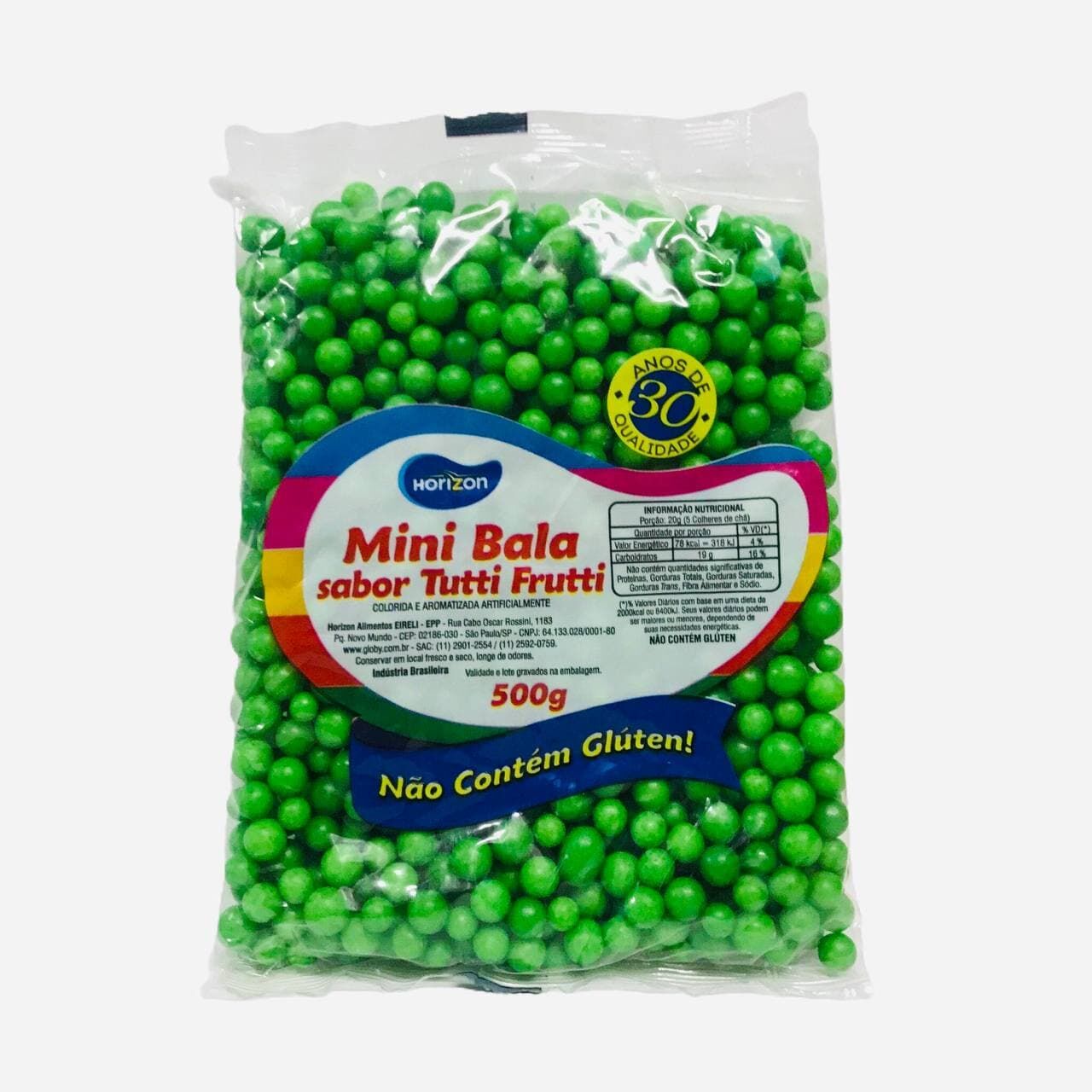 Comprar Mini bala sabor tutti-frutti confeito VERDE 500g - a partir de ...
