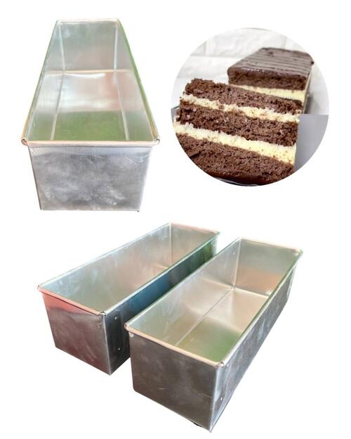 Comprar Kit 3 Formas de Bolo Retangular Fatia Slice Cake 30x10x10cm ...