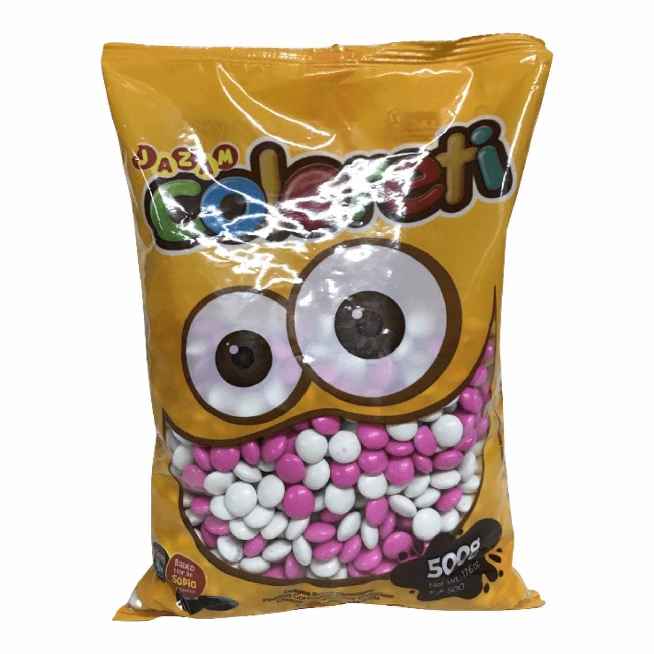 Comprar Bala de chocolate COLORETI tipo M&M e Disquete 500G - Gerô Festas