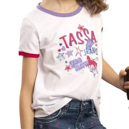 Comprar T-shirt Infantil Meninas Tassa Branco 51201 - Autentica Moda ...