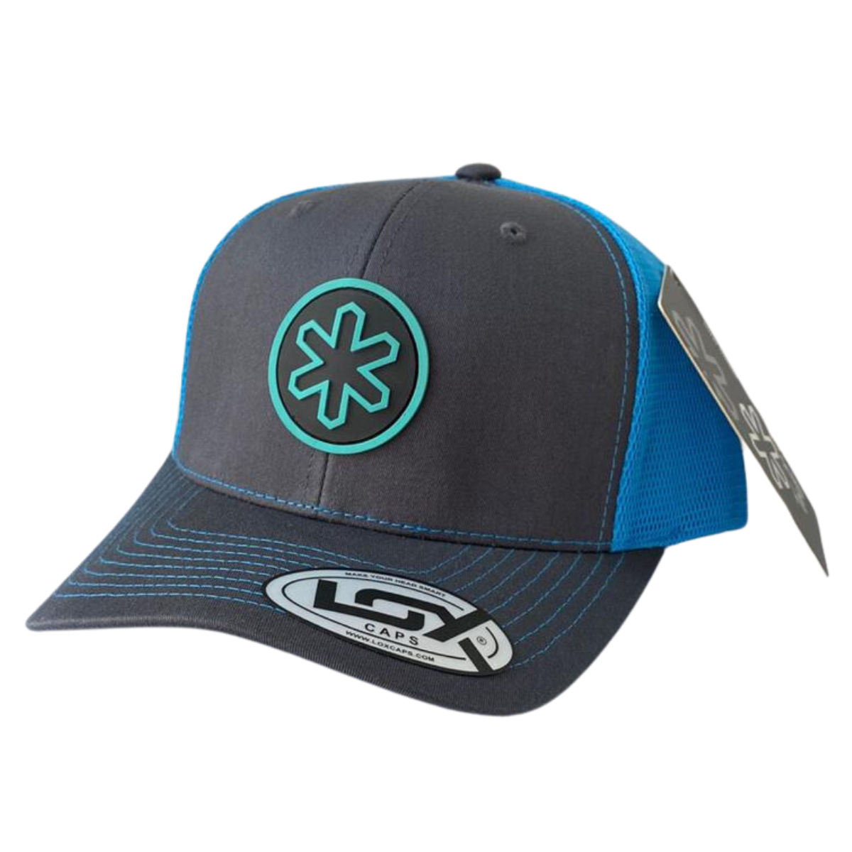 Comprar Boné Tuff Cinza com Logo Turquesa - Autentica Moda Country