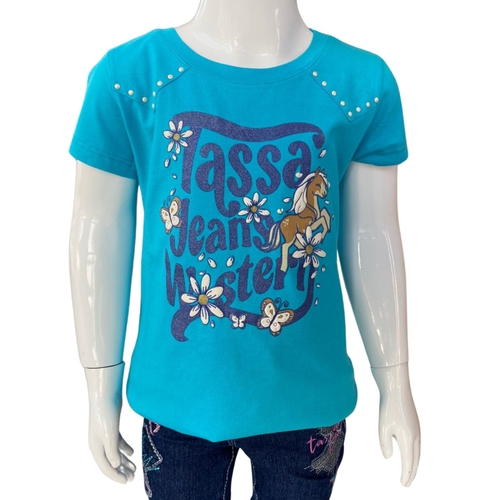 Comprar T-shirt Infantil Menina Tassa Turquesa 5207 - Autentica Moda ...