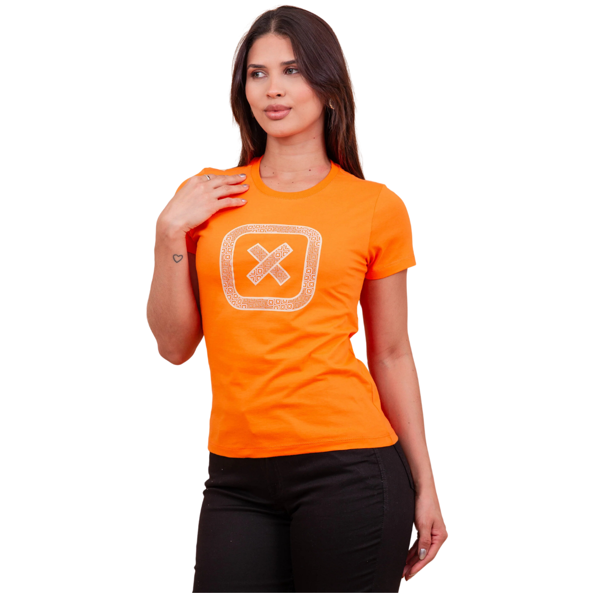 Comprar Tshirt Feminina TXC Laranja 50967 - Autentica Moda Country