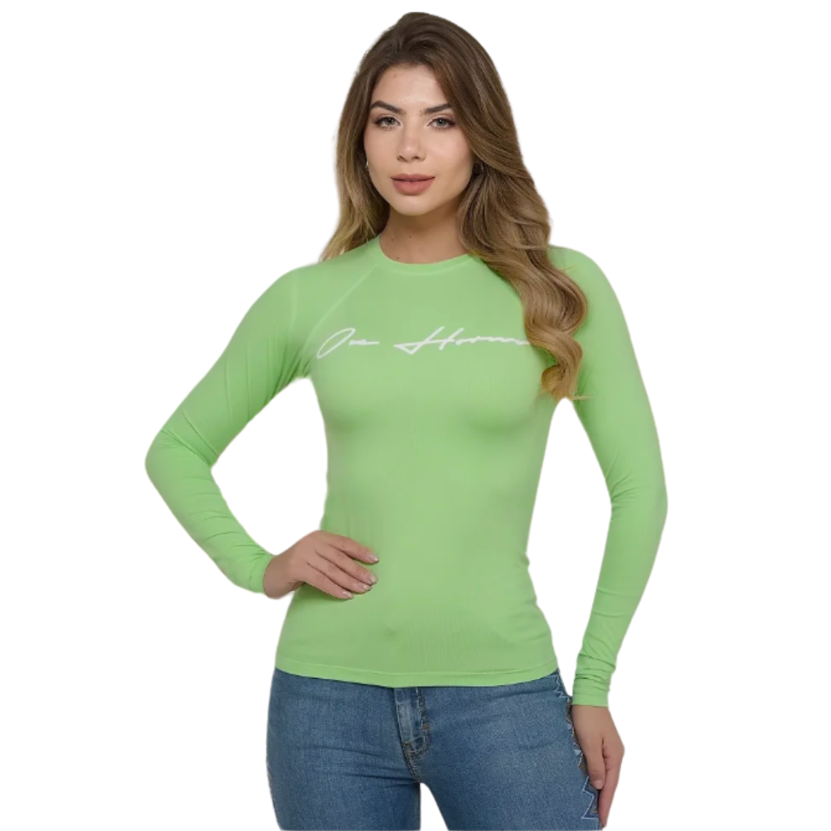 Comprar Camiseta Solar Feminina Ox Horns UV Verde Pistache 7519