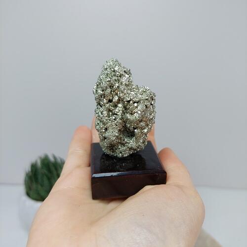 Comprar Pedra Pirita Natural Bruta na Base Madeira 80 a 180 gramas ...