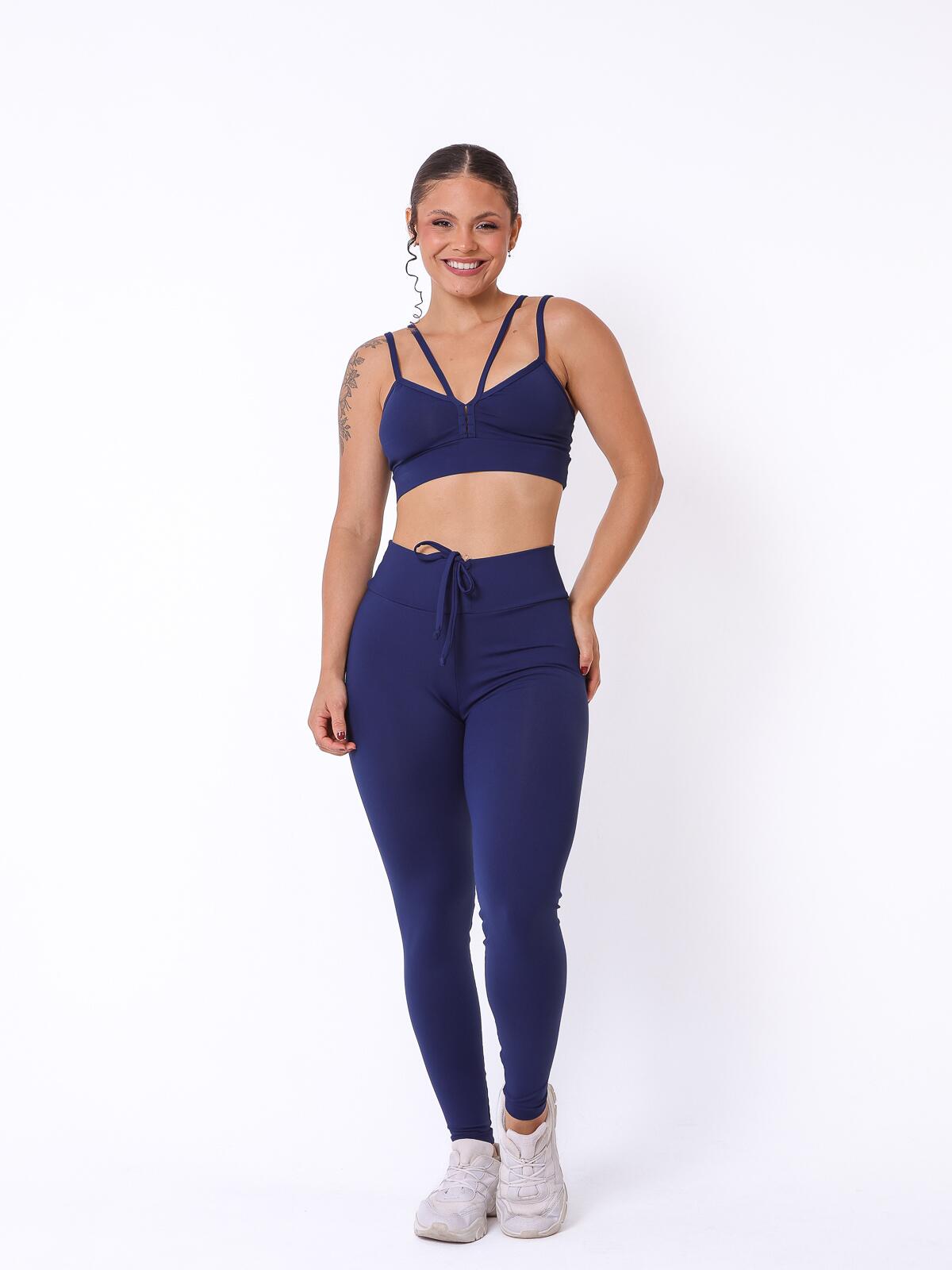 Comprar Conjunto de Legging Fitness em Poliamida + top Bia Linha Basic - Esttrela do Mar | Moda ...