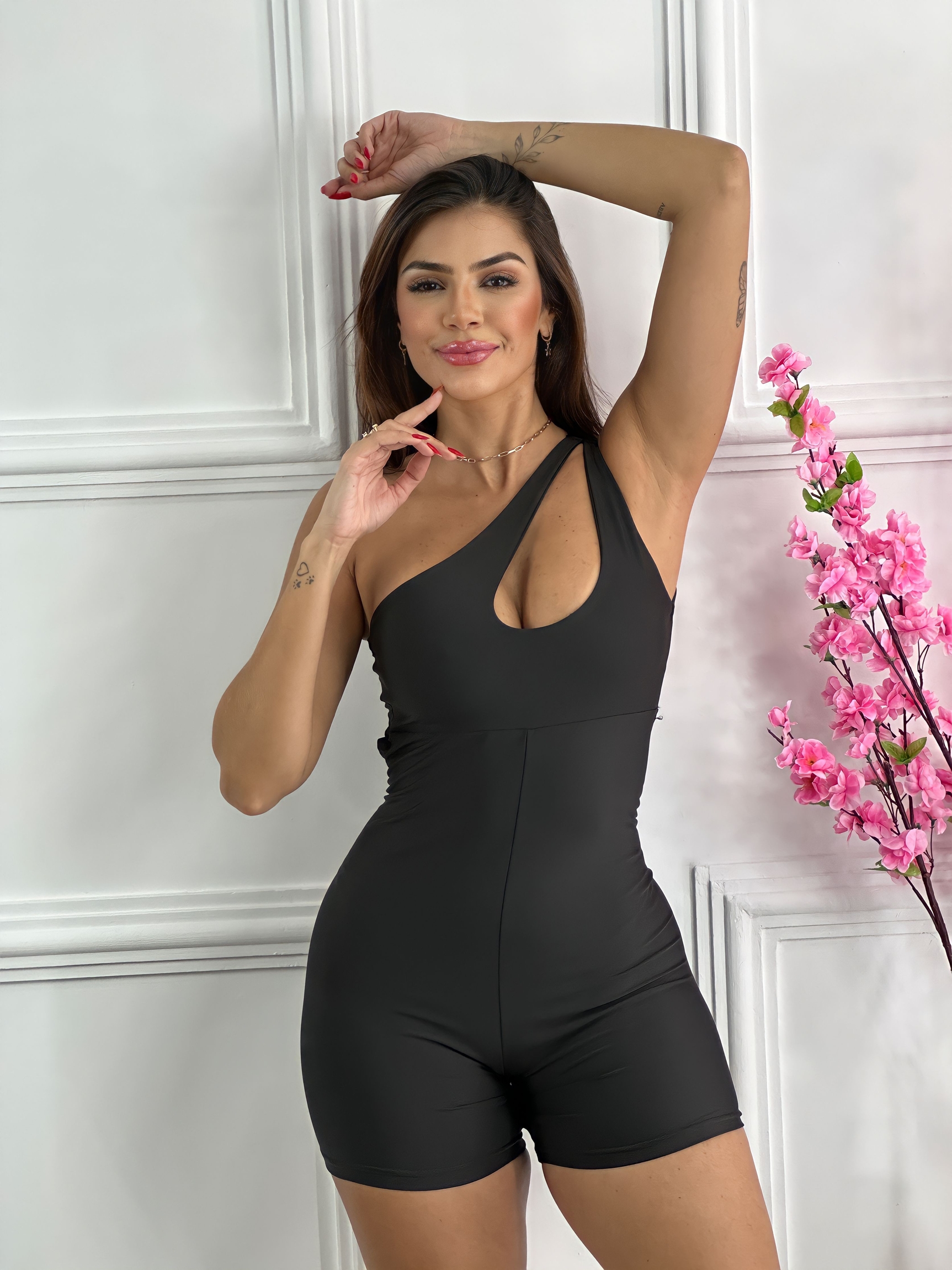 Comprar Macaquinho Fitness em Poliamida Juju Linha Basic - Esttrela do Mar | Moda Fitness e Praia