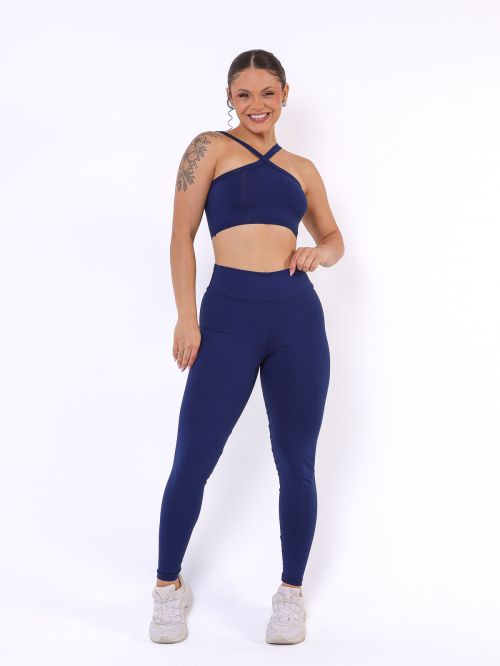 Comprar Conjunto de Legging e Top Fitness em Poliamida Nanda Linha ...