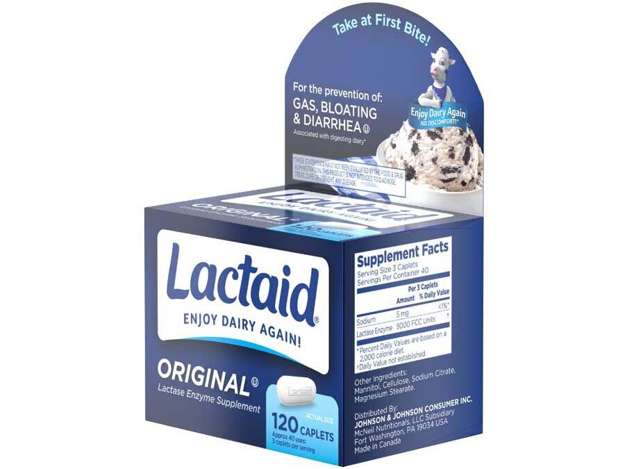 Comprar LACTAID ORIGINAL ENZIMA LACTASE - 120un - a partir de R$203,20