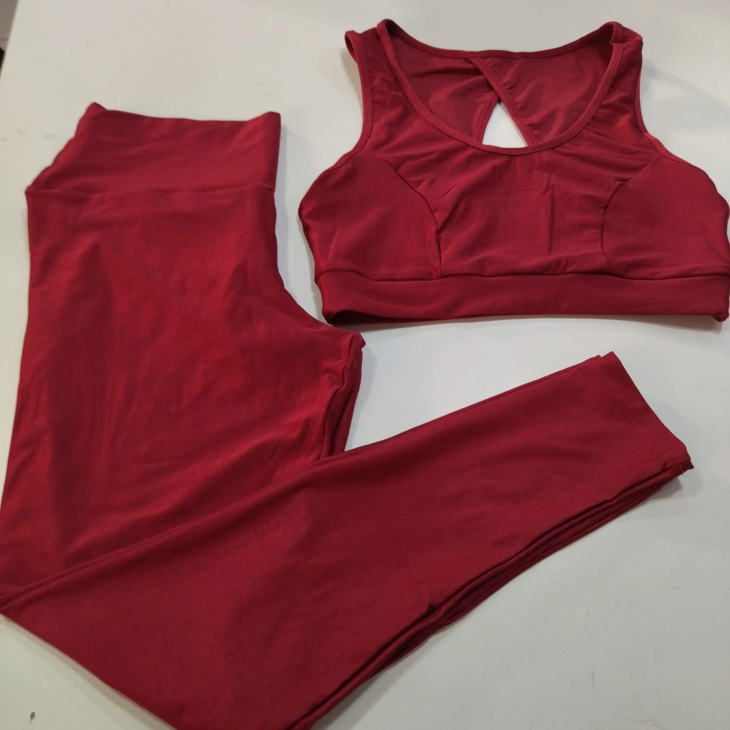 Comprar Legging Básica Compressão + Top Carol Red Cherry- Plus Size - Atacado Studio 24 Fitness ...