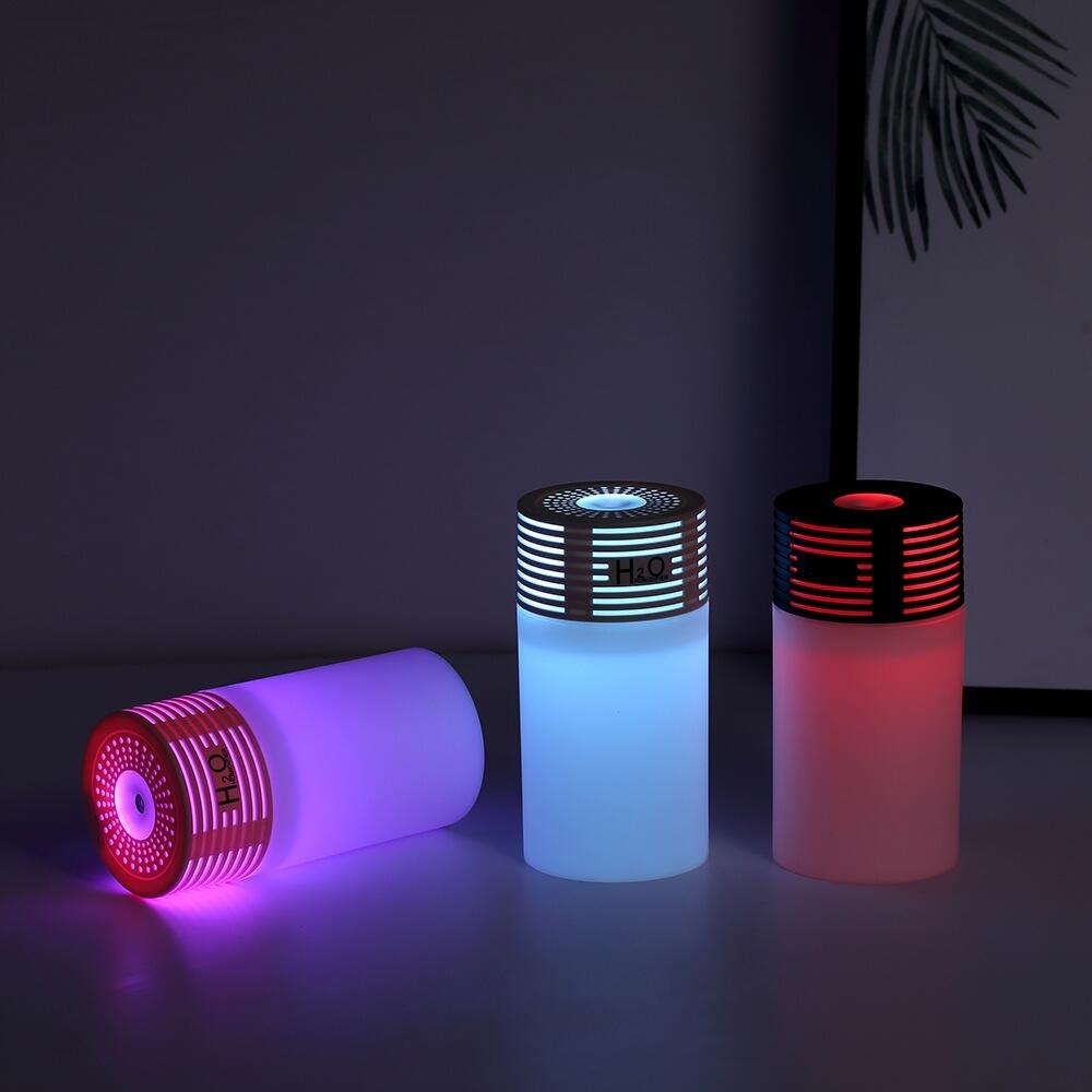 Comprar Umidificador de Ar Com Luz LED 7 Luzes Coloridas Portátil 300ml ...