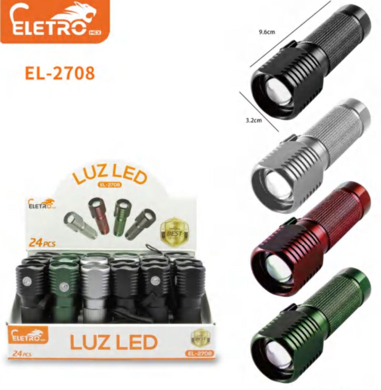 Comprar Mini lanterna luz led DE PILHA - R$8,00 - JUNTO ACESSORIOS