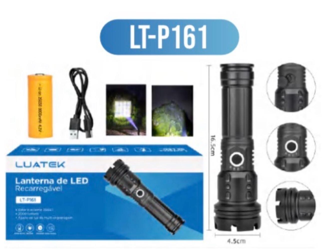 Comprar Lanterna LT-P161 Led Recarregável Retrátil - R$45,00 - JUNTO ...