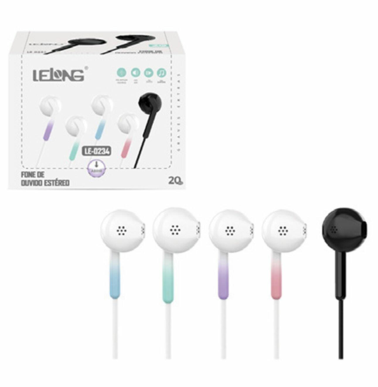 Comprar Fone De Ouvido Com Microfone Estéreo P2 Com Fio Lelong LE-0234 ...