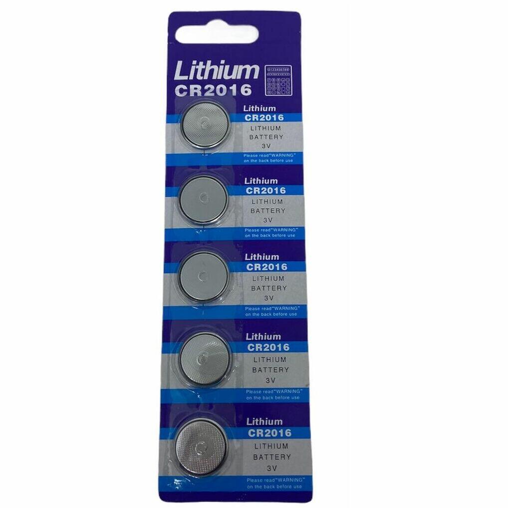Comprar Cartela Com 5 un Bateria CR2016 3v Pilha Lithium - R$4,00 - JUNTO ACESSORIOS