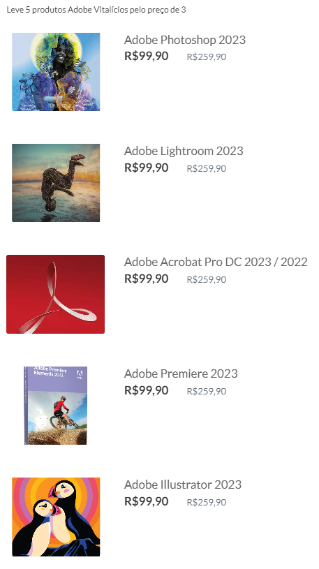 5 Produtos Adobe
