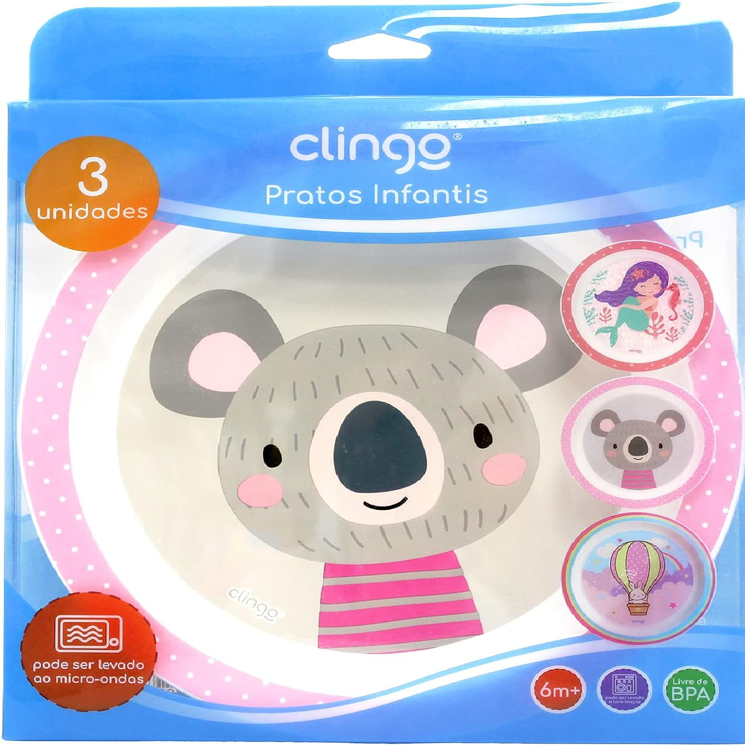 Comprar PRATOS INFANTIS CLINGO - a partir de R$46,72 - Dia a Dia Baby