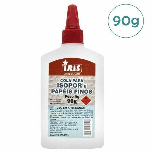 Cola para Isopor e Papeis Finos 90g - Iris - a partir de R$5,08