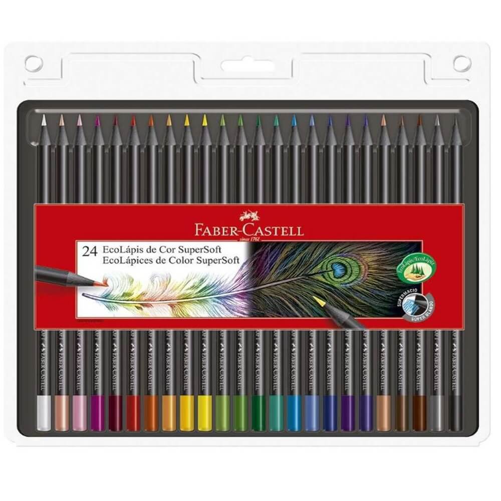 Ecolápis de Cor Supersoft 24 Cores (Ref.120724SOFT)