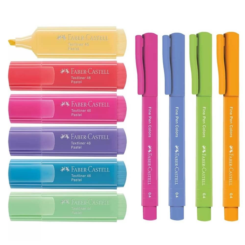 Kit Bullet Journal Com 10 Peças (Ref.KIT/MT46) Faber-Castell - a partir ...