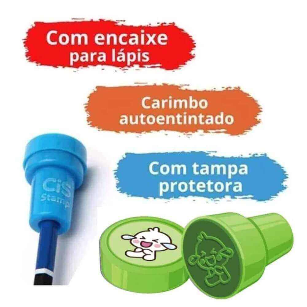 Carimbo Autotintado Cis Stamp Emoji - Cis