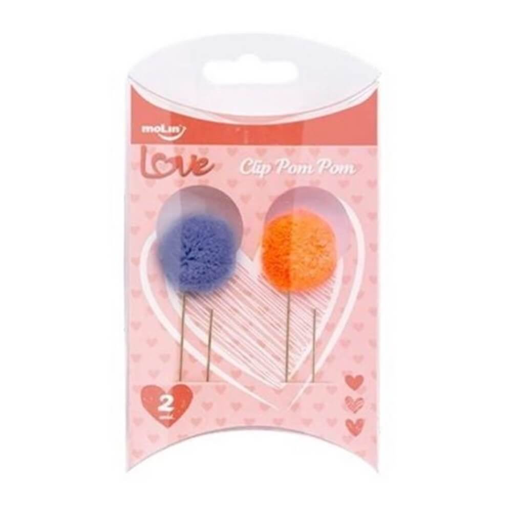 Clips Pom Pom Com 2 Unidades - Molin
