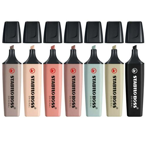 Kit Marca Texto Stabilo Boss Nature Colors - Stabilo