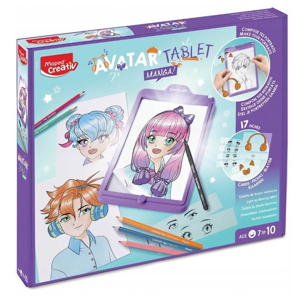 Kit Maped Creative Avatar Tablet Manga Lightbox - Maped - R$228,65