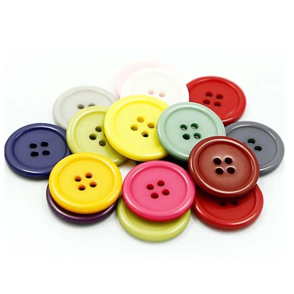 Botoes Plasticos Coloridos com 12 Unidades - de R$5,56 a R$6,67