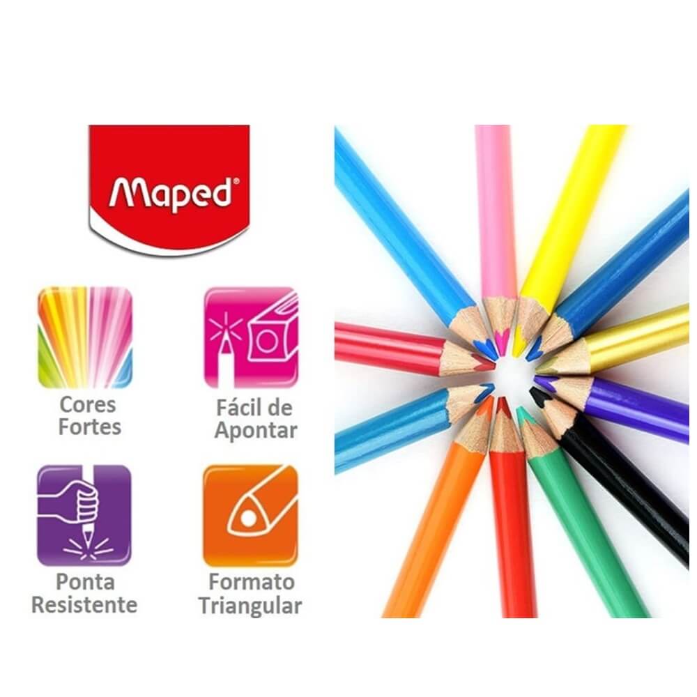 Lápis de Cor Color Peps Star 12 Cores + 3 Lápis Duo Colors (Ref ...
